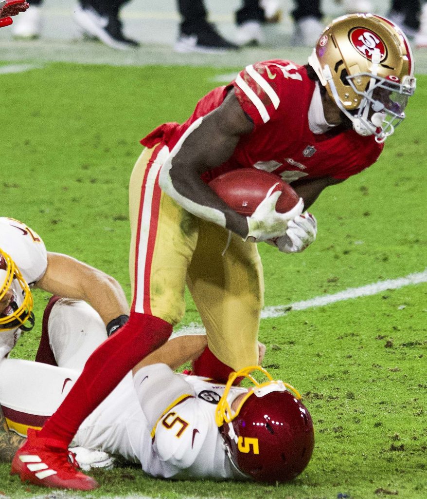 49ers place Brandon Aiyuk on reserve list, ending his season and likely ...