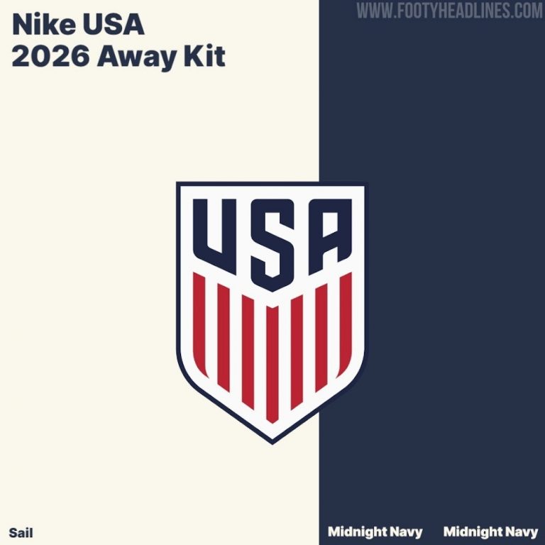 Nike USA 2026 Home Kit Color Leaked: “Sail” and “Midnight Navy ...