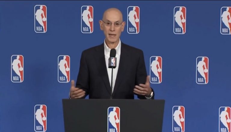 Adam Silver Discusses NBA Flopping Rules and AI Officiating Technology ...