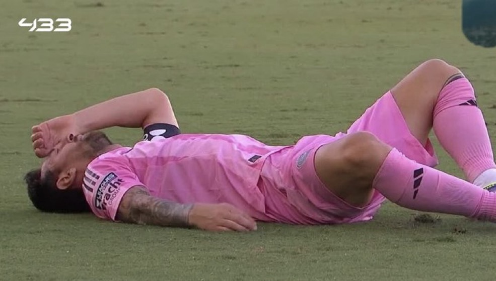 Lionel Messi exits Inter Miami match with apparent hamstring injury ...