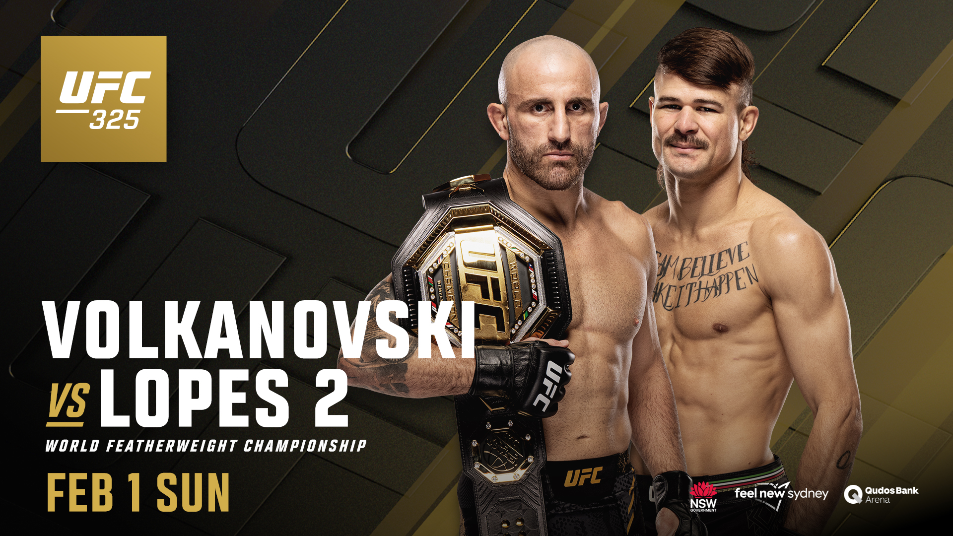 How to Watch UFC 325: Volkanovski vs Lopes 2 (Live Stream, TV, Start ...